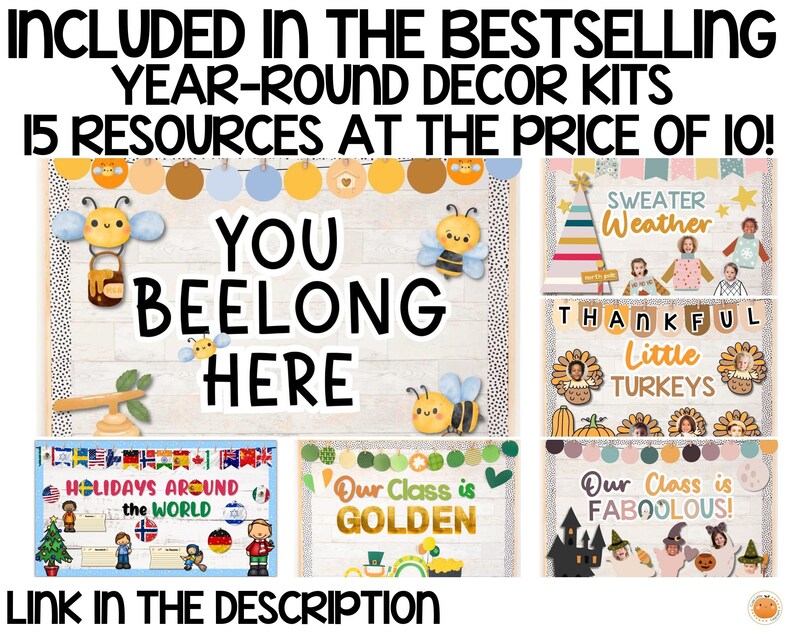 Thanksgiving Little Turkeys Bulletin Board, Printable Classroom Kit ...