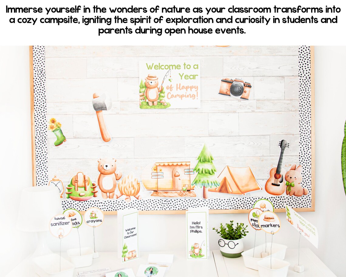 Camping Back to School Open House & Meet the Teacher Kit - Etsy