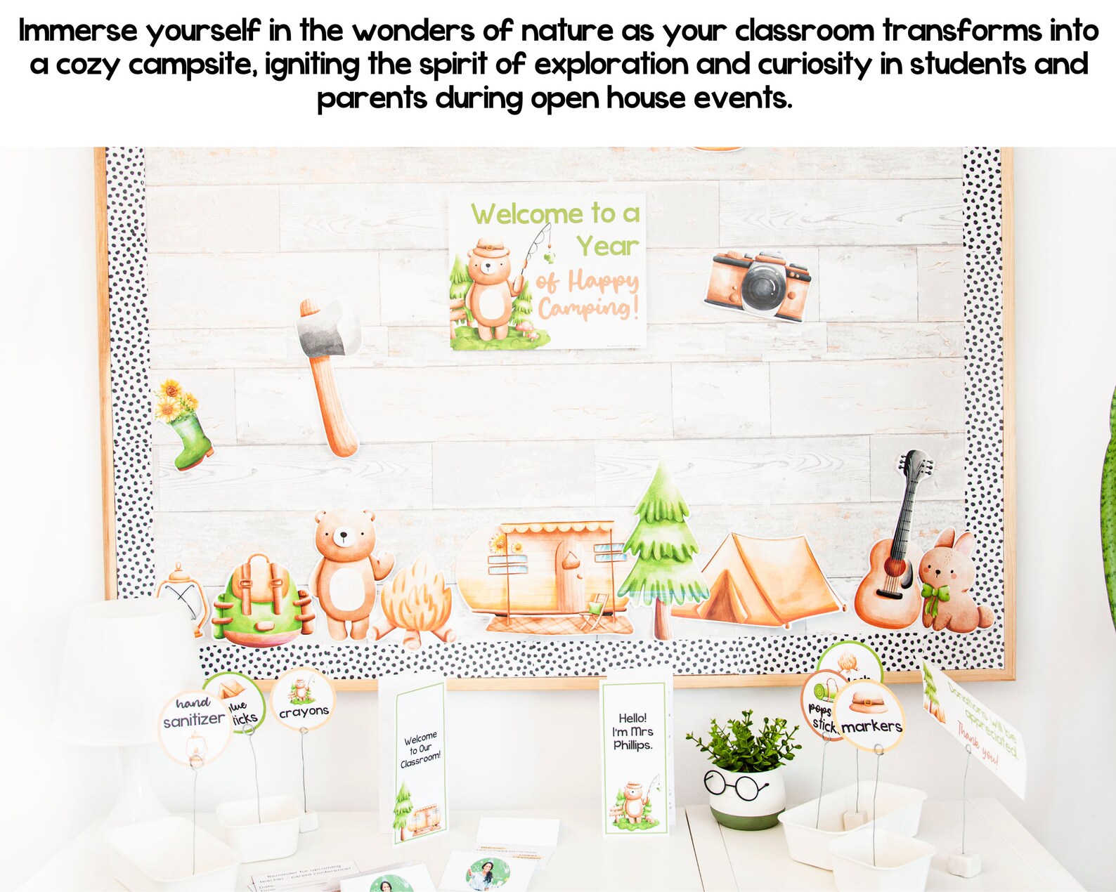 Camping Back to School Open House & Meet the Teacher Kit - Etsy