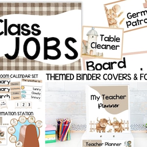 Calm Farm Editable Classroom Decor Bundle, Bulletin Board Ideas, Back ...