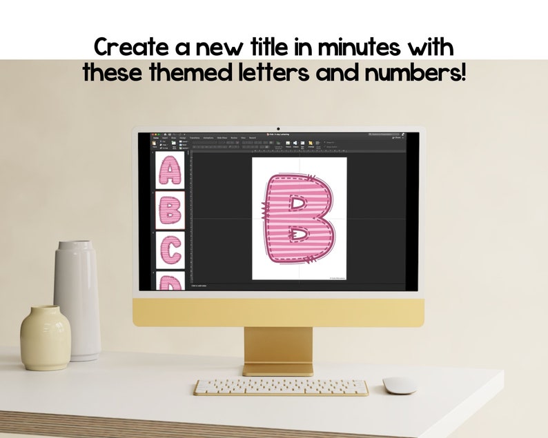 Bright Pink Valentine's Day Lettering for Bulletin Board Titles ...