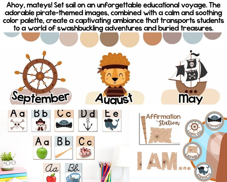 Pirates Editable Classroom Decor Bundle, Bulletin Boards, Back to ...