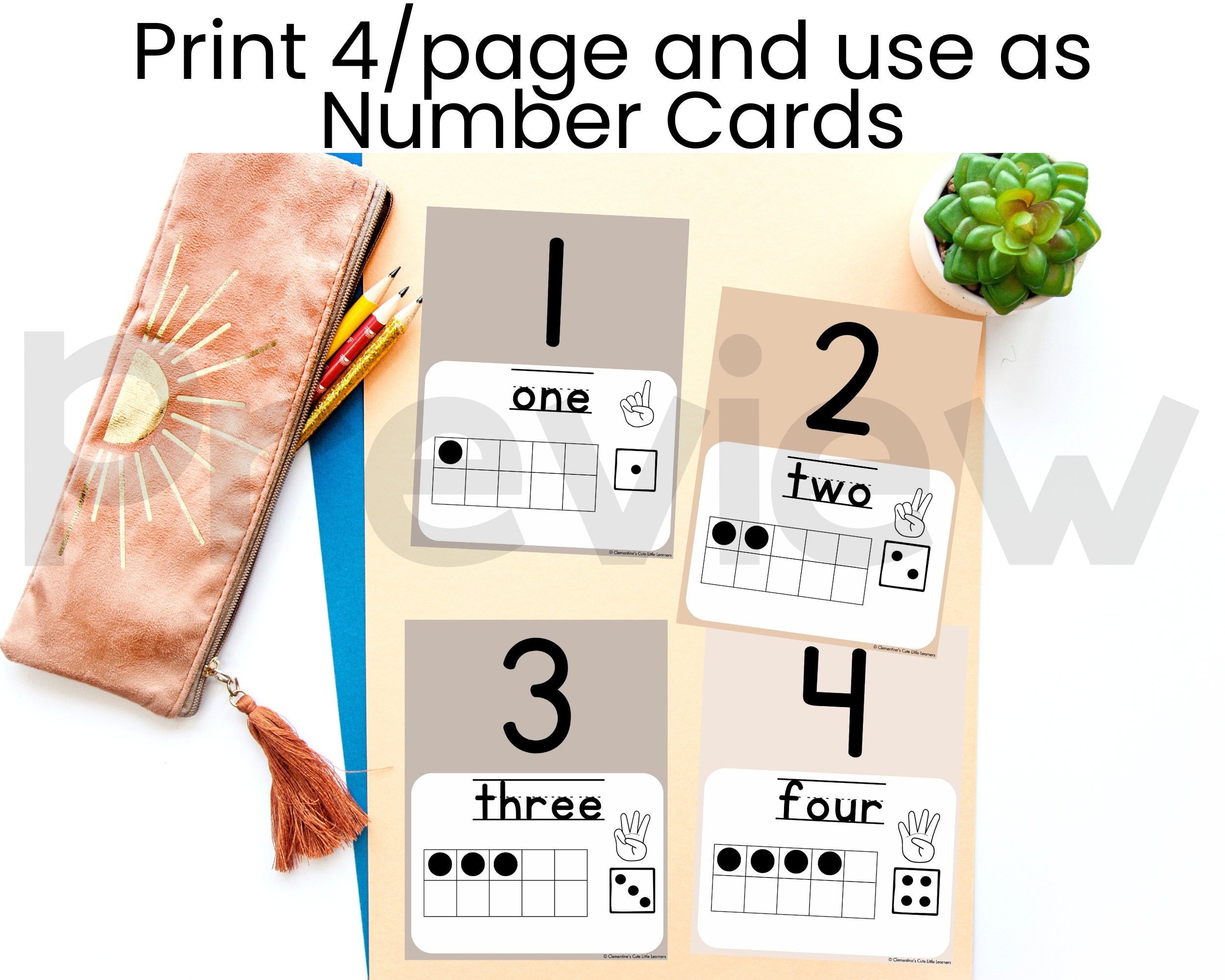 Camping Number Posters – Ten Frames Display for Bulletin Boards and ...
