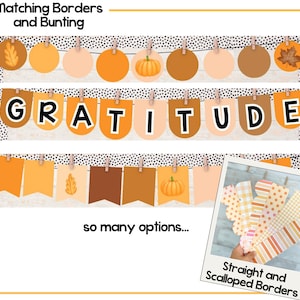 Thanksgiving Gratitude Bulletin Board & Classroom Decor Editable ...