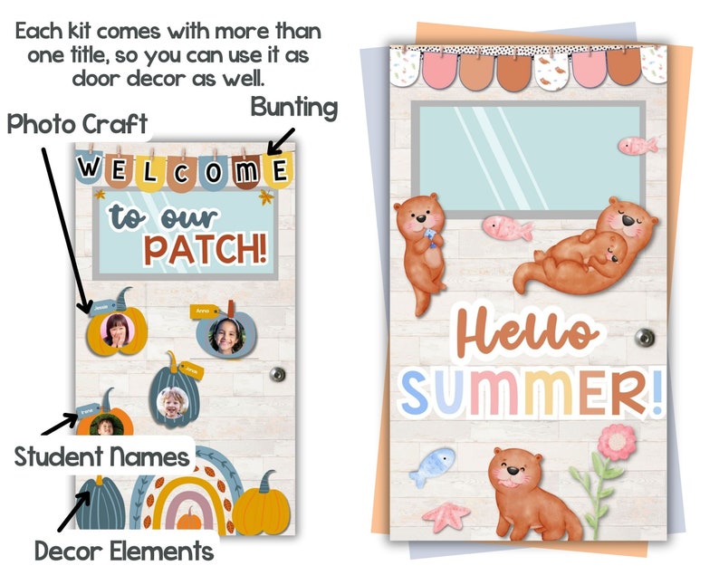 Seasonal Classroom Decor, Year-round Bulletin Board Kits Bundle ...