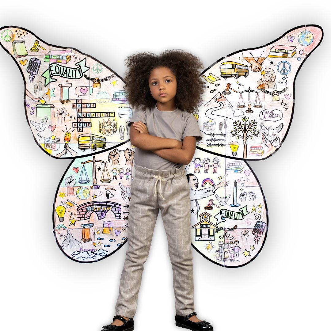 Black History Month Coloring Collaborative Poster for Kids to Use as ...