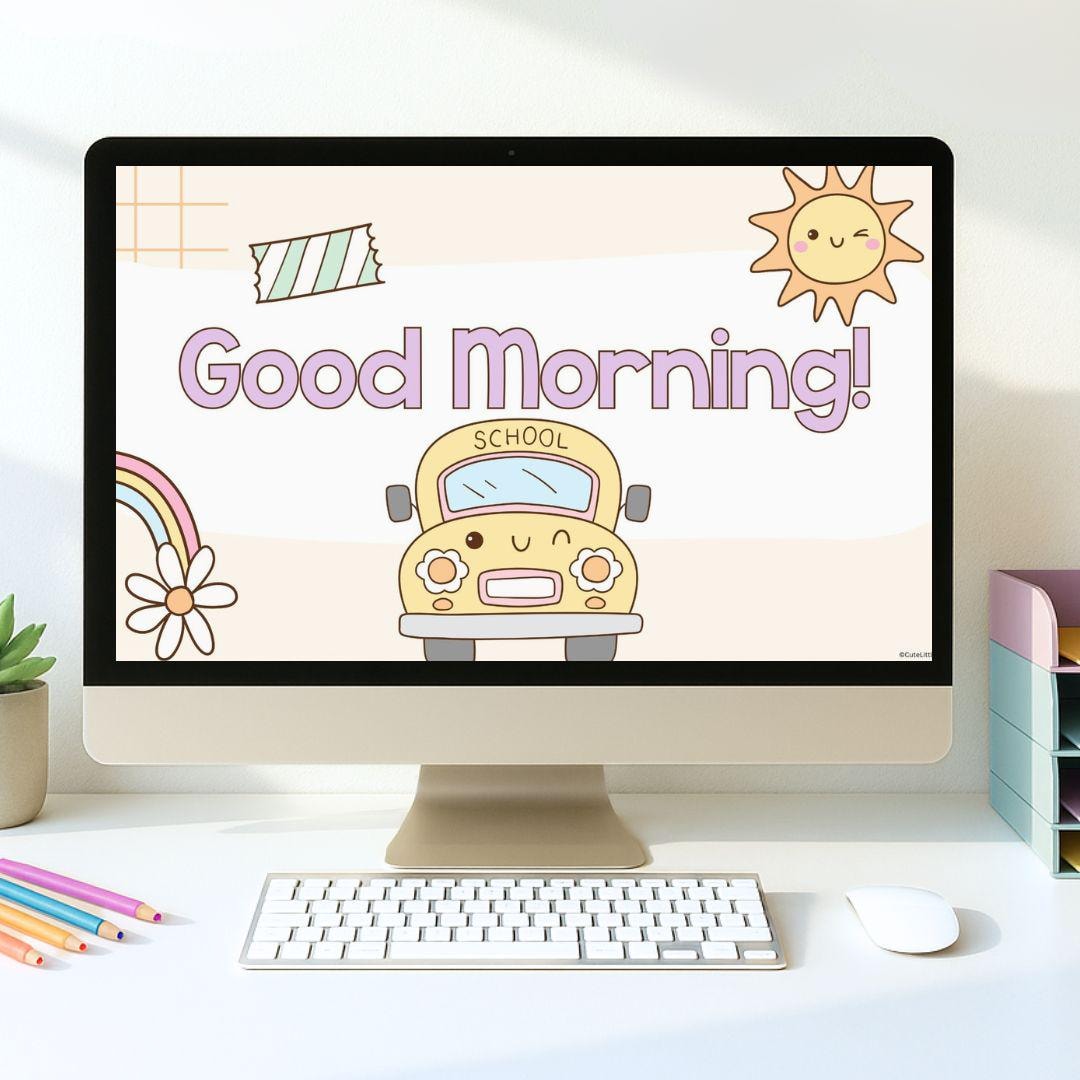 Back to School Daily Classroom Slide Templates With Timers, Centers ...