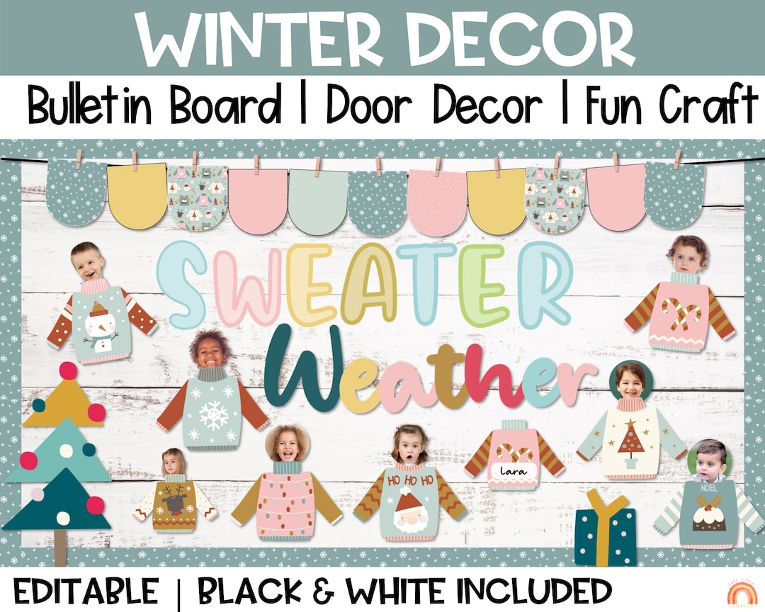 Sweater Weather Winter Bulletin Board & Classroom Decor - Etsy