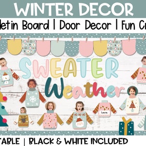 Sweater Weather Winter Bulletin Board & Classroom Decor - Etsy