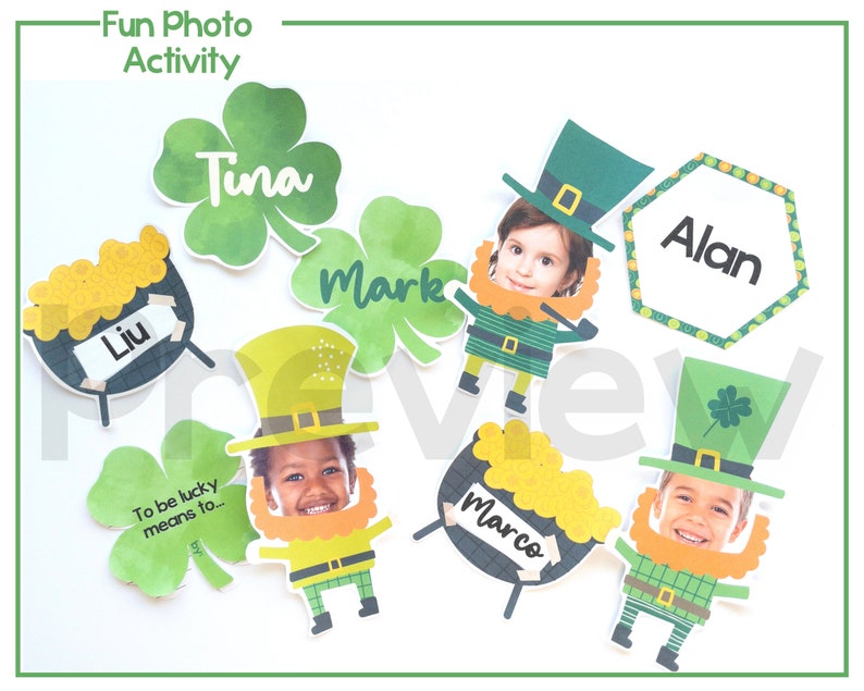 St. Patrick's Day Lucky Leprechaun Bulletin Board & - Etsy