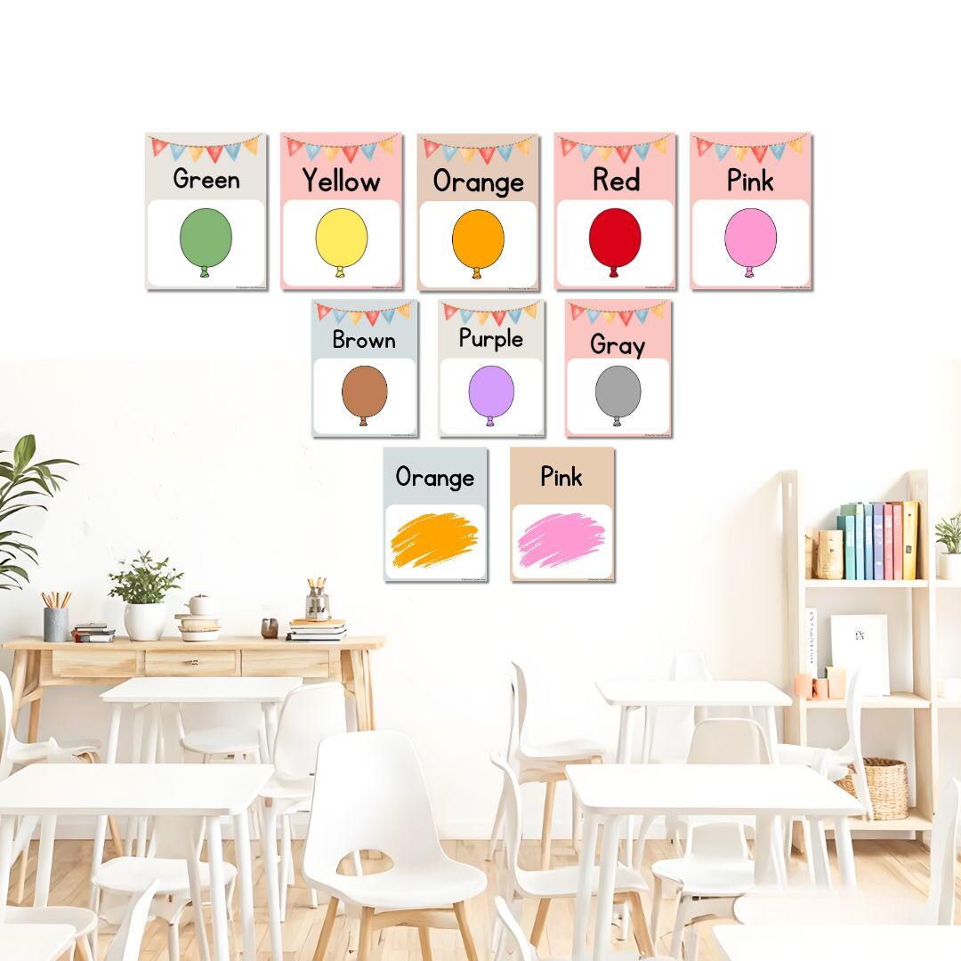 Circus Color Posters for Bulletin Boards and Classroom Decor, Learn ...