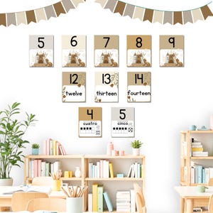 Fairytale Themed Number Posters for Classroom Decor Ten Frames, Spanish ...