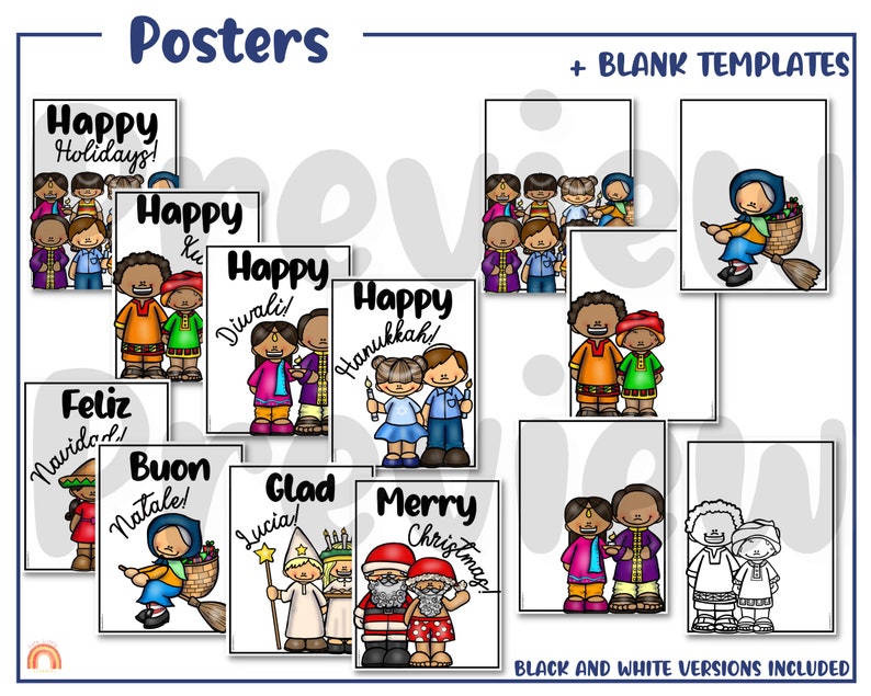 Christmas Around the World Bulletin Board & Classroom Decor - Etsy