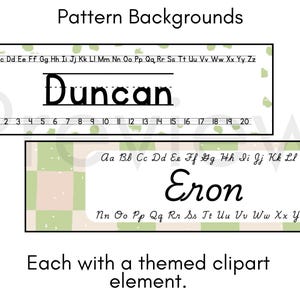 Editable Desk Name Tags With Letters and Numbers Jungle Safari Themed ...