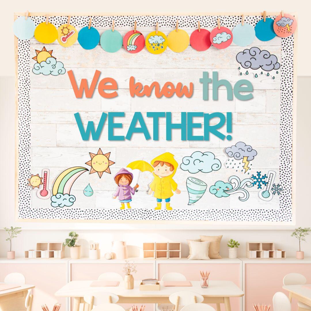 Weather Chart Bulletin Board & Classroom Decor - Interactive and ...