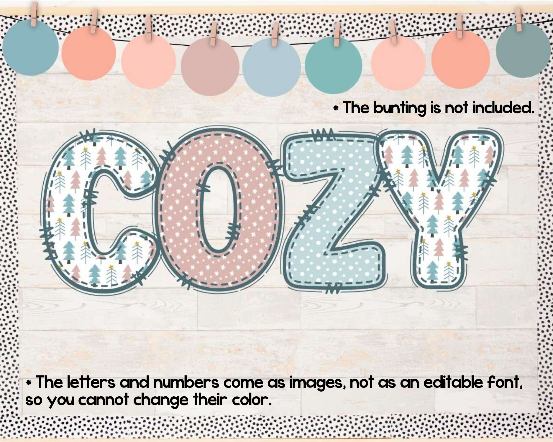 Pastel Winter Lettering for Bulletin Board Titles / Classroom Decor and ...