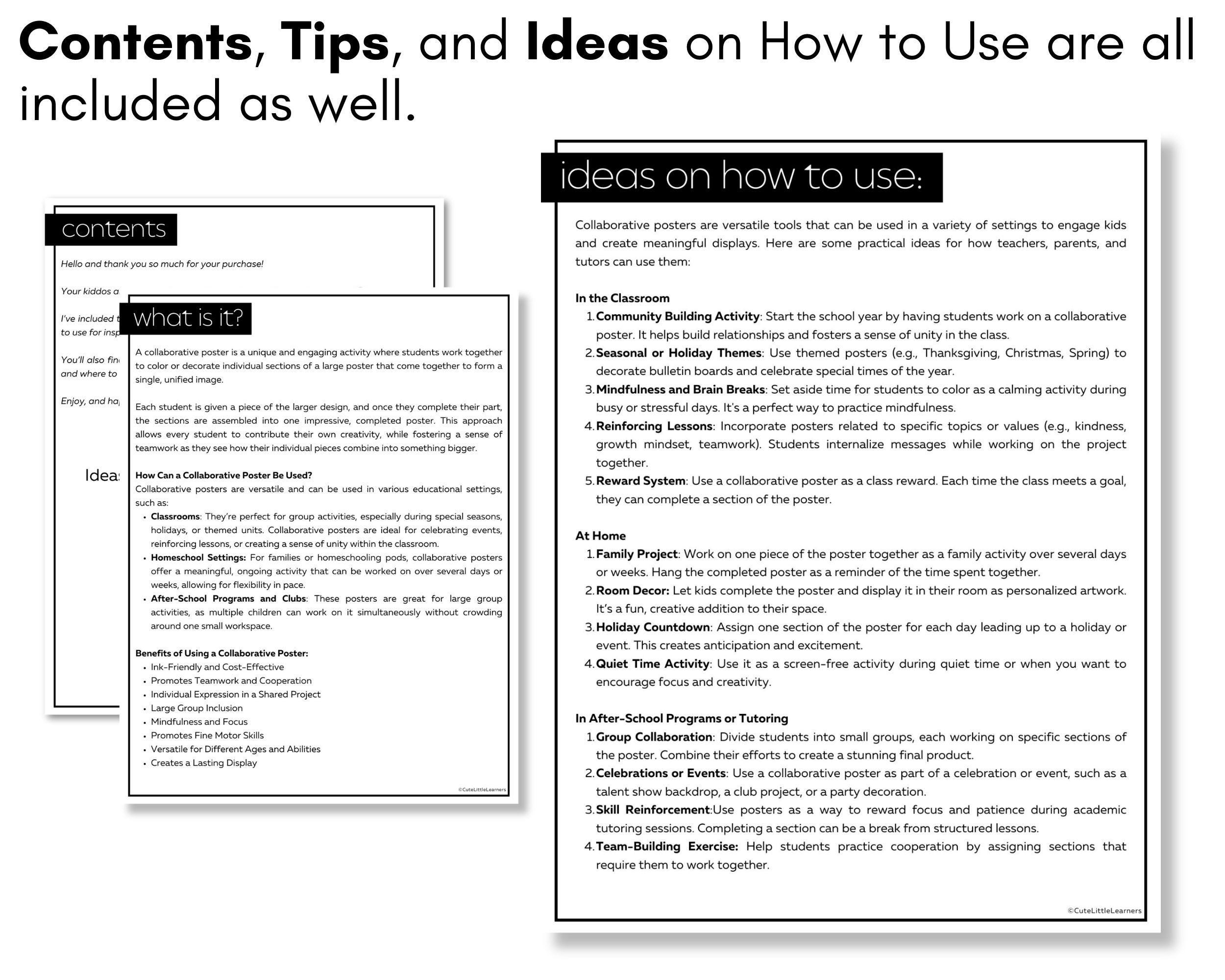 Printable Nativity Collaborative Poster – Christmas Classroom Coloring ...
