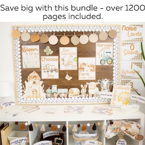 Calm Farm Editable Classroom Decor Bundle, Bulletin Board Ideas, Back ...