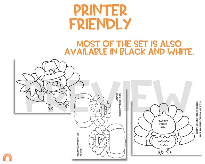 Thanksgiving Little Turkeys Bulletin Board & Classroom Decor - Etsy