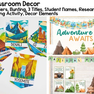 National Parks Learning Bundle - Information Posters, Research Posters ...