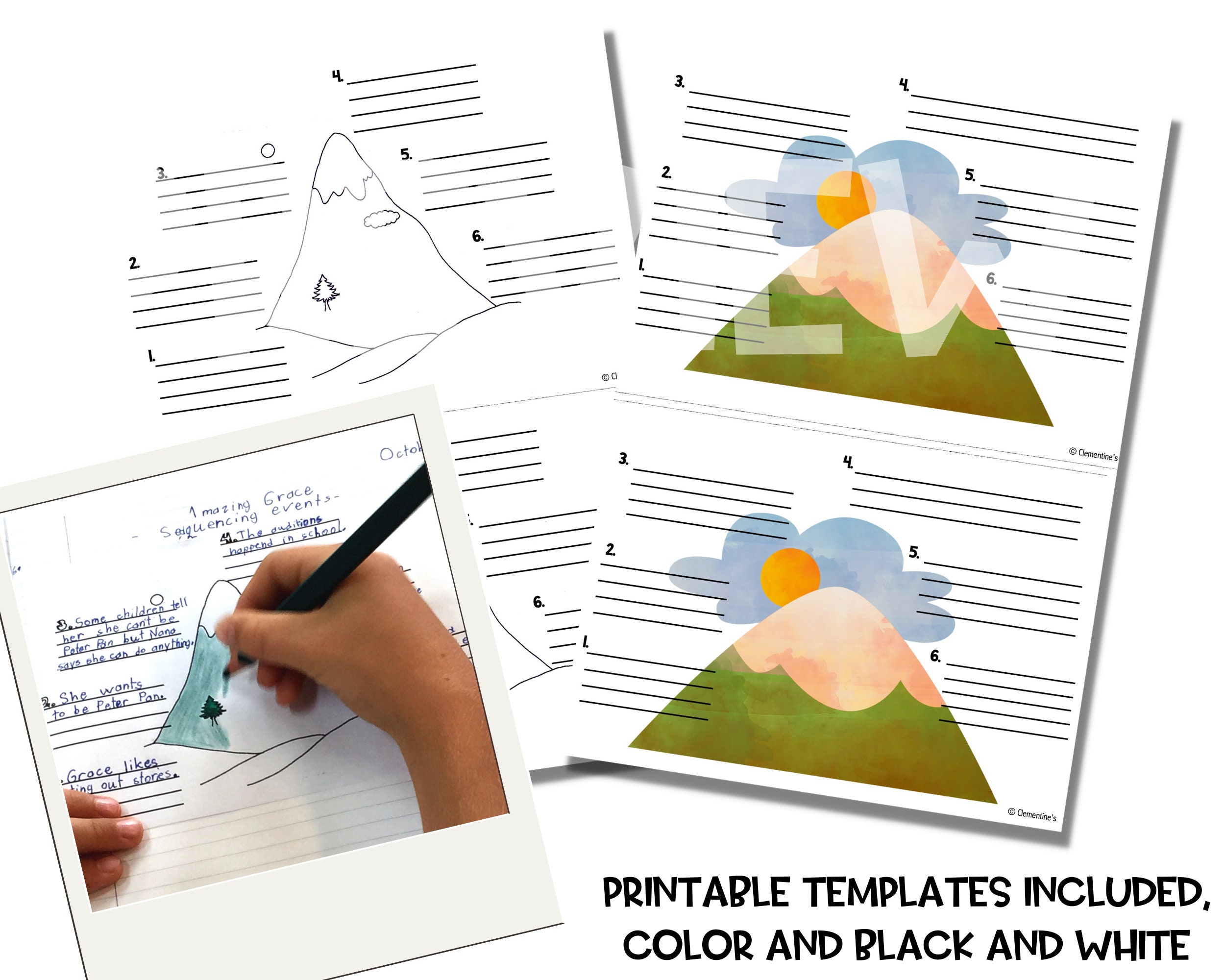Story Mountain Lesson for Teaching Story Elements Editable Powerpoint ...