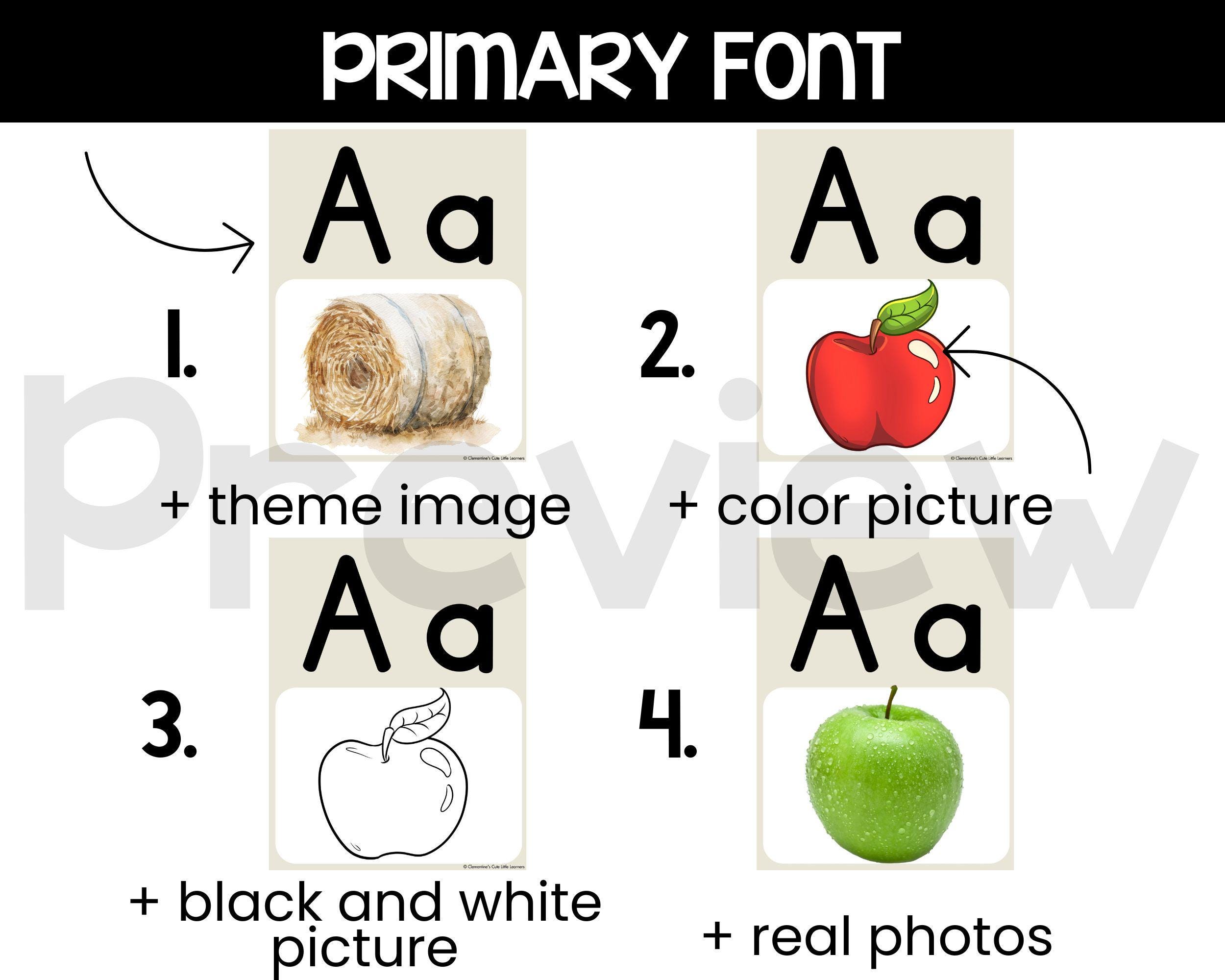 Farm Themed Alphabet Posters for Classroom Decor & Bulletin Board ...