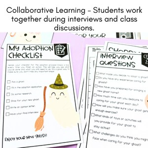 Adopt a Ghost Project Based Learning, Printable Halloween Activity ...