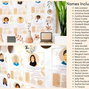 Women in STEM Biography Posters for Bulletin Board & Class Decor ...