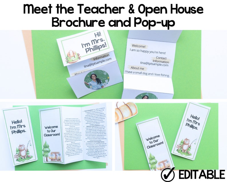 Camping Back to School Open House & Meet the Teacher Kit - Etsy