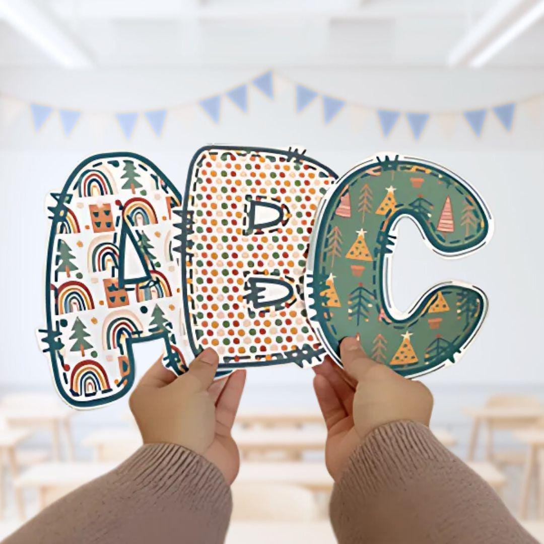 Boho Winter Bulletin Board Letters – Printable Alphabet for Classroom ...