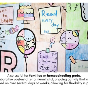 New Year Collaborative Poster for Kids' Goal Setting - Print and Go ...