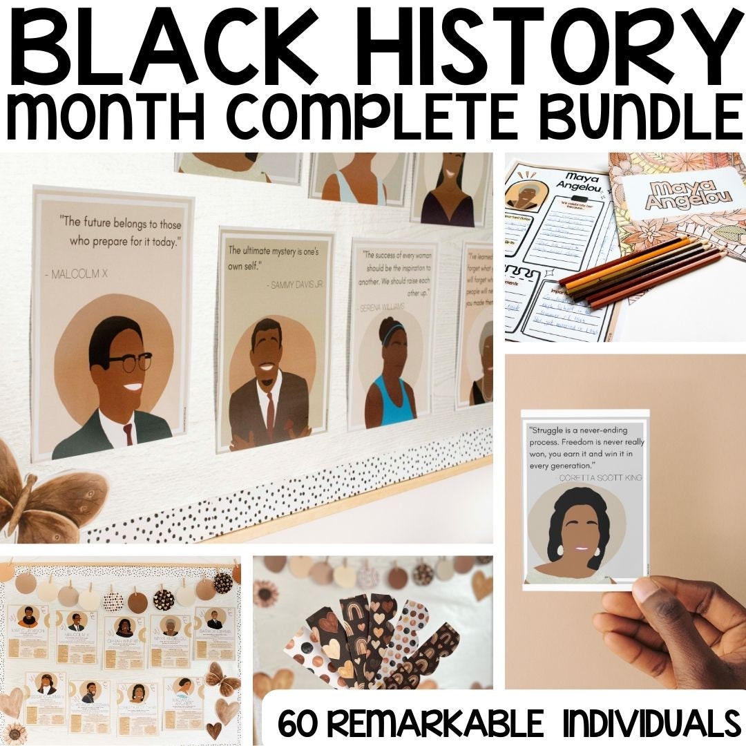 Black History Month Decor and Activities Bundle Printable Posters and ...