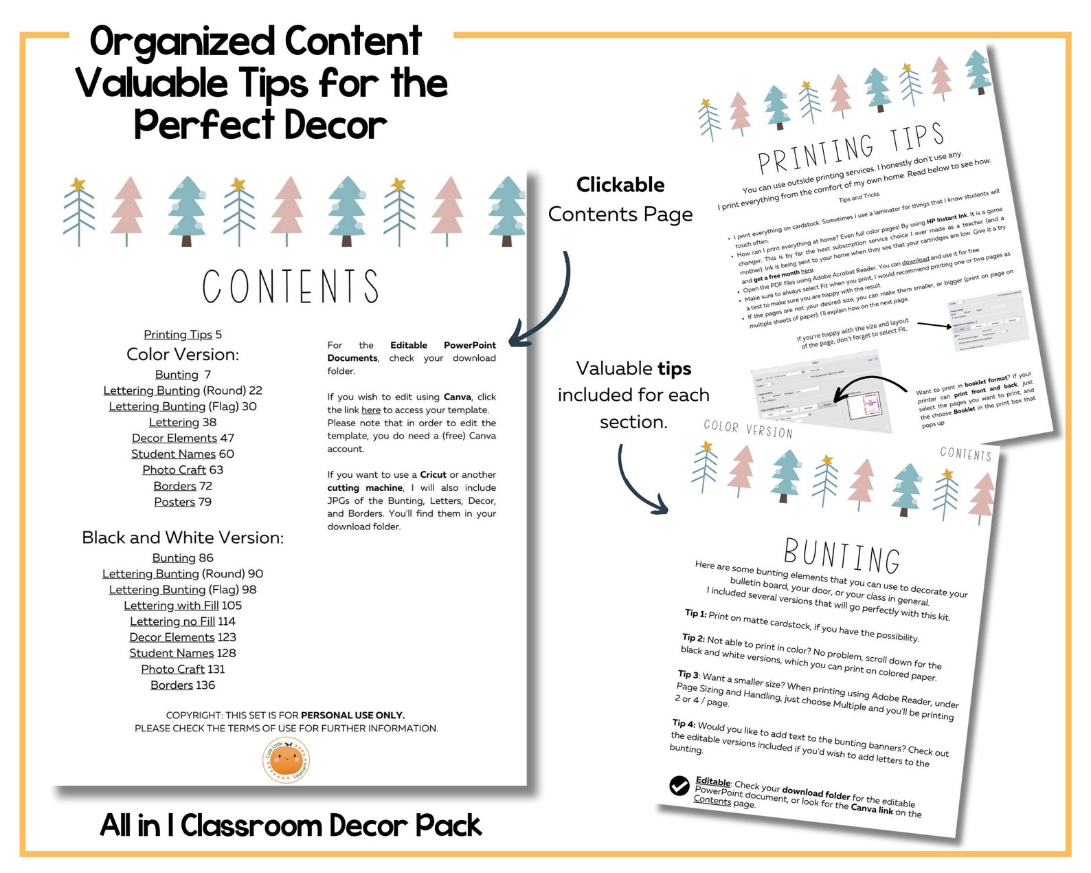 Snowflake Winter Bulletin Board & Classroom Decor Kit Editable Being ...