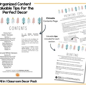 Snowflake Winter Bulletin Board & Classroom Decor Kit + Editable ...