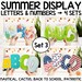 Summer Letters and Numbers Bundle for Bulletin Boards and Classroom ...
