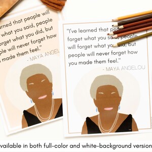 Black History Month Quote Posters for Bulletin Board, Motivational ...