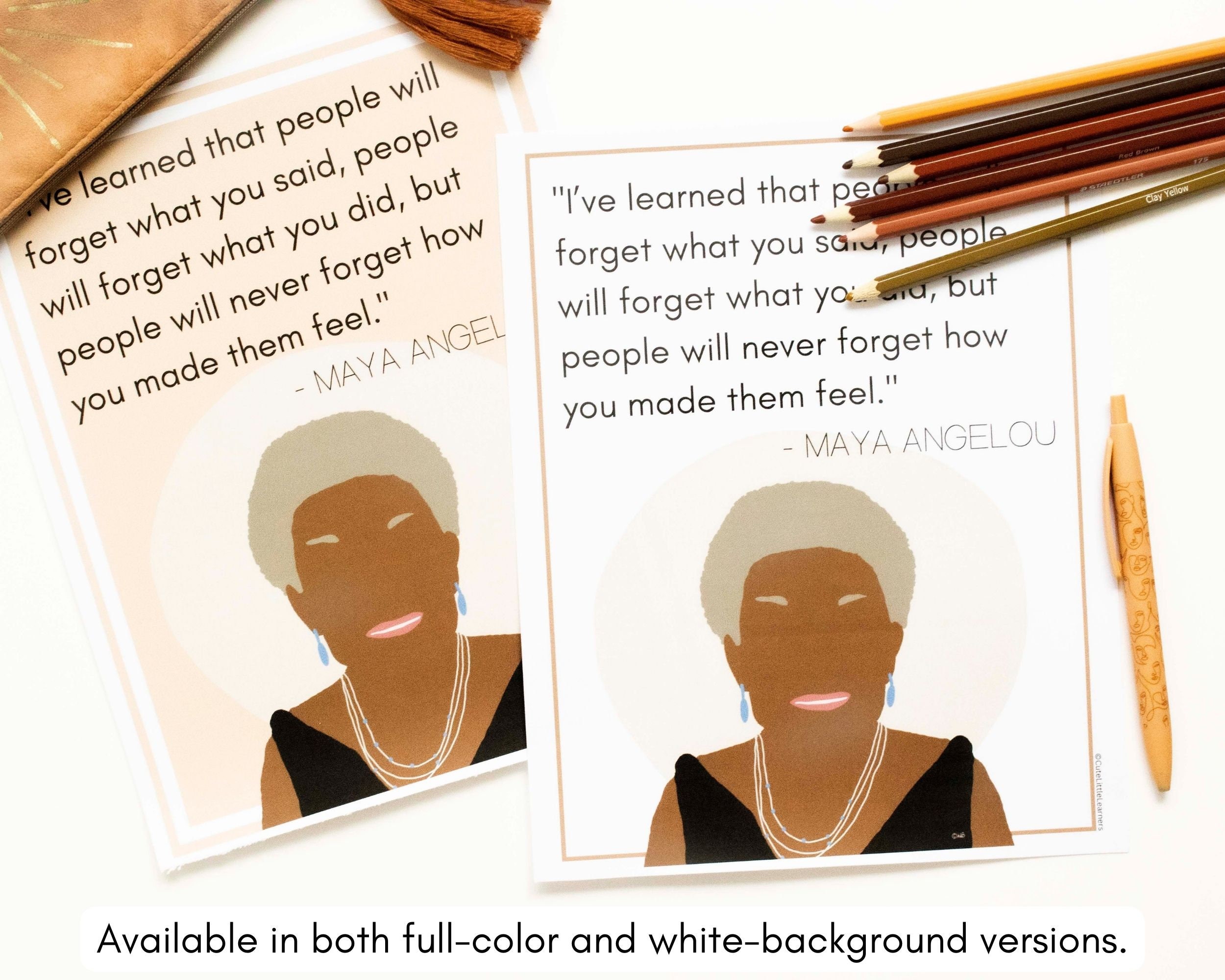 Black History Month Quote Posters for Bulletin Board, Motivational ...