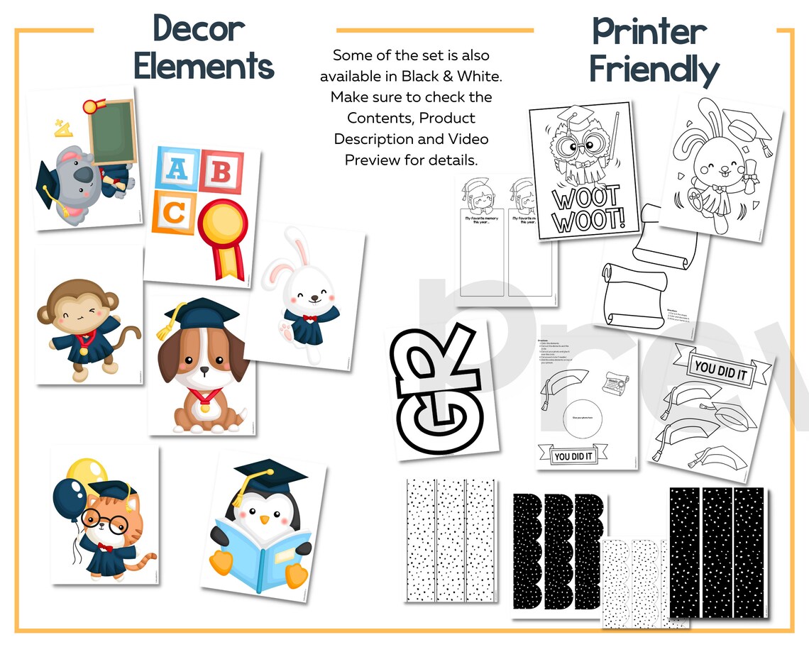 Graduation and End of Year Bulletin Board Animal Themed - Etsy