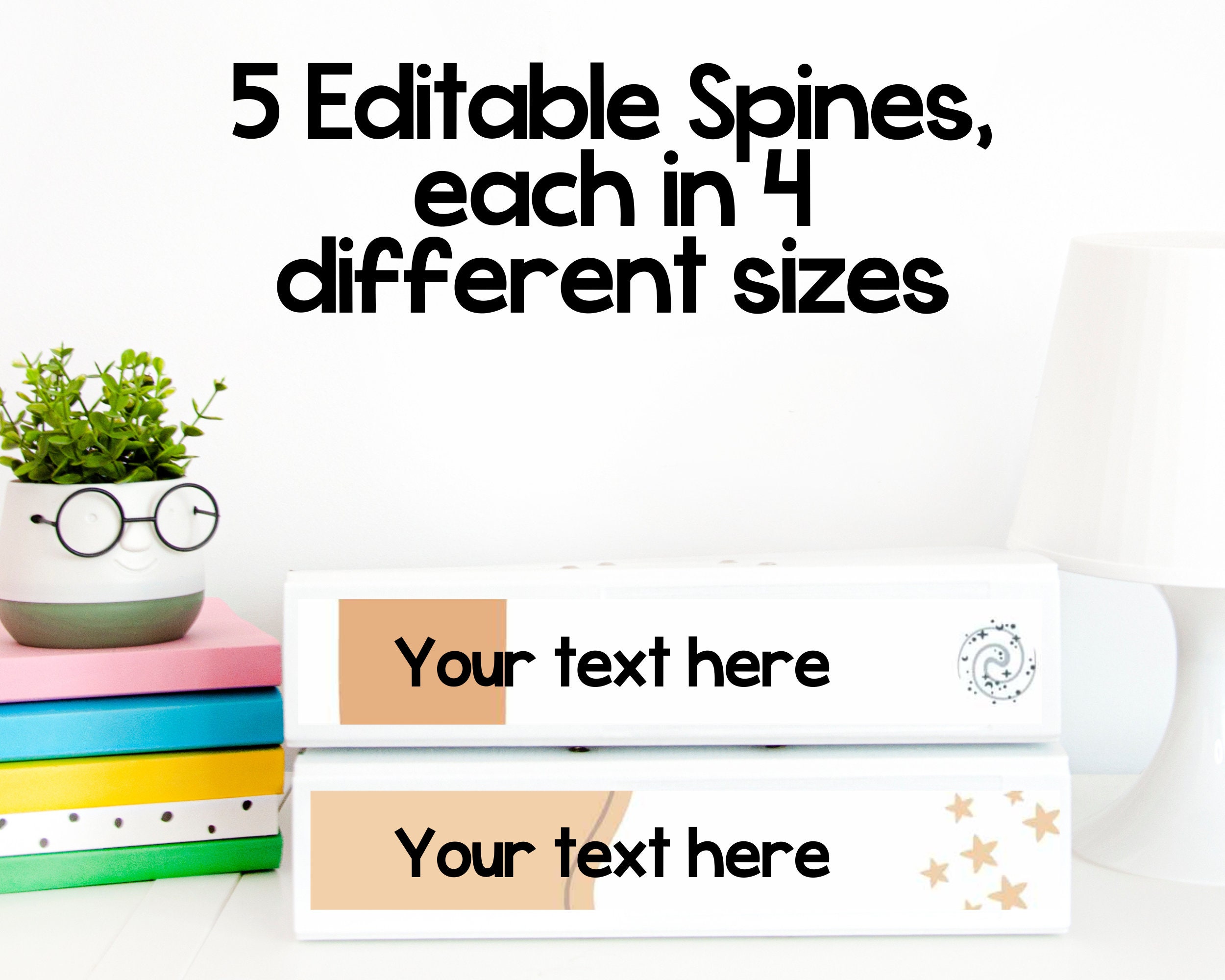Editable Binder Covers Spines & Forms Boho-space Themed - Etsy