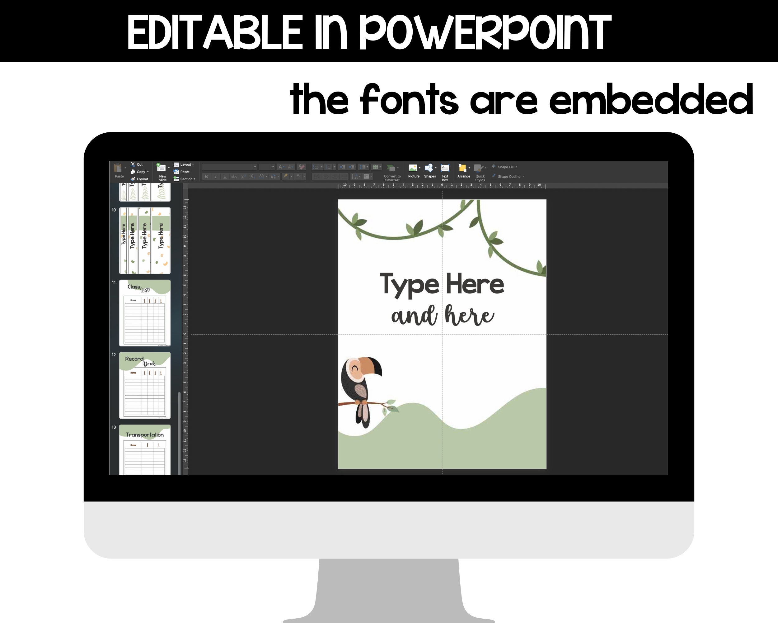 Editable Binder Covers Spines & Forms Jungle Safari Themed - Etsy