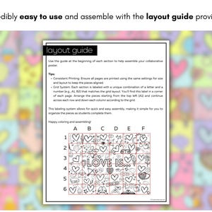 Valentine’s Day Collaborative Poster | “love Is…” Printable Coloring ...