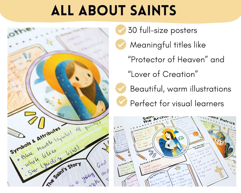 Catholic Saints Mega Bundle – Posters, Cards, Bunting & Research Pages ...