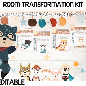 Superhero Classroom Decor Bundle, Editable Bulletin Board Ideas, Back ...