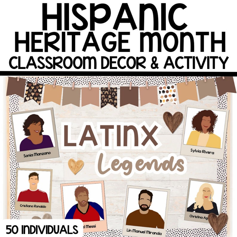 Hispanic Heritage Month / Latinx Bulletin Board & Classroom Decor ...