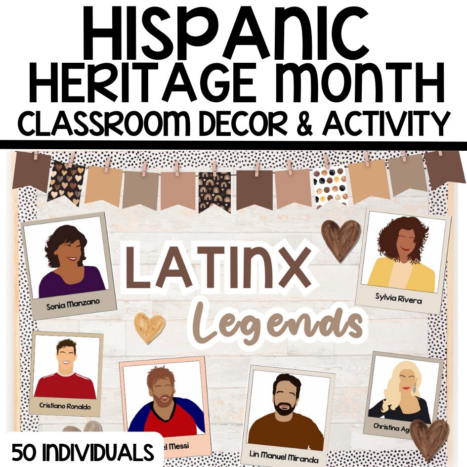 Hispanic Heritage Month / Latinx Bulletin Board & Classroom Decor ...
