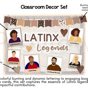 Hispanic Heritage Month / Latinx Bulletin Board & Classroom Decor ...