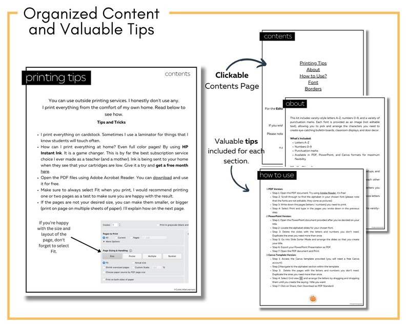 Printable Varsity Letters & Numbers - Boho Neutrals Theme for Bulletin ...