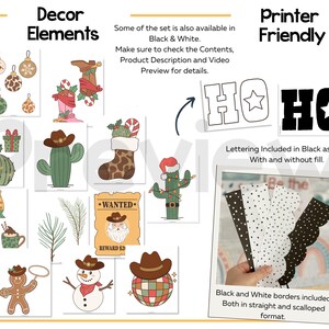 Western Christmas Classroom Decor | Bulletin Board and Door Kit With ...