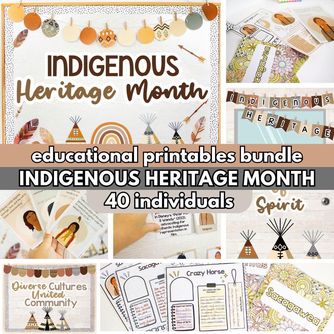 Indigenous Heritage Month Bundle | Biography, Quote and Research Poster ...