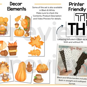 Thanksgiving Fun Gnome Bulletin Board & Classroom Decor + Editable ...